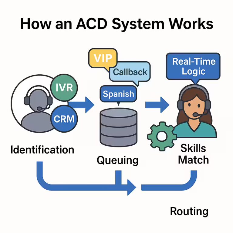 ACD Contact Centers: Automatic Call Distribution Definition and Examples